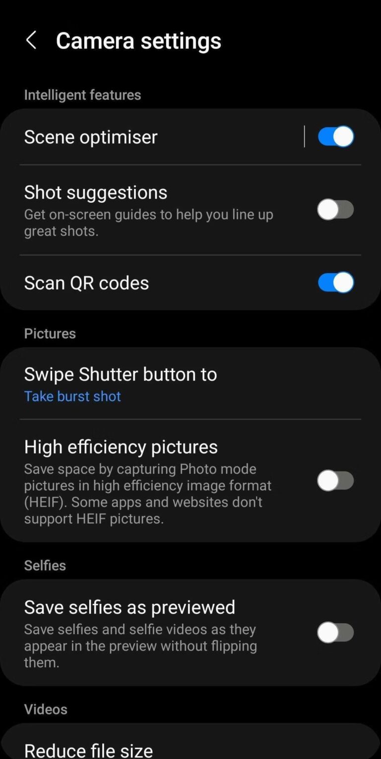تنظیمات دوربین سامسونگ: آموزش کامل برای عکاسی | مجله دی جی لند